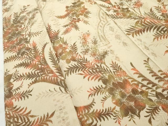 平和屋着物○上質な小紋 紬地 総絞り 横段文 正絹 逸品