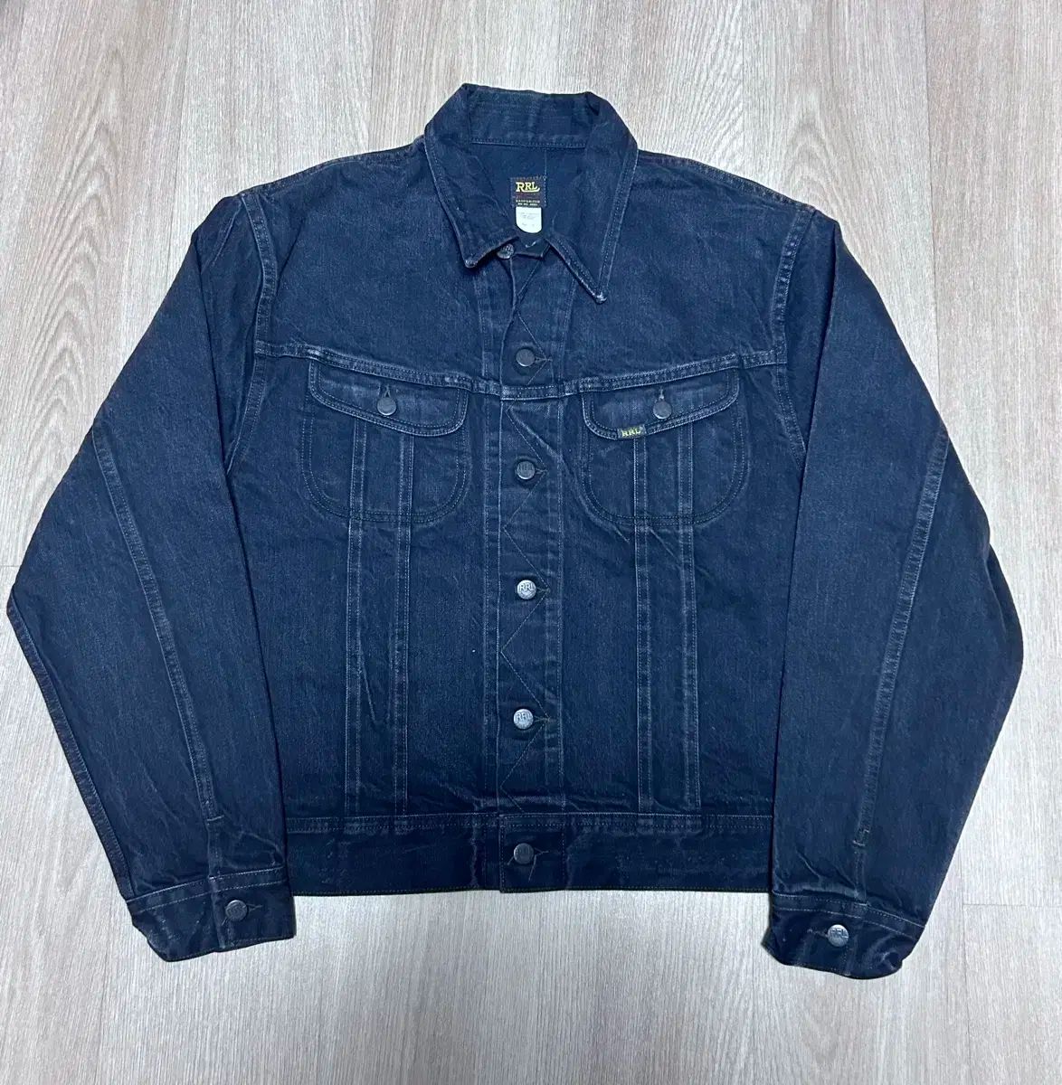 RRL lot 271 黒 ブラックデニム デニム ジャケット L - メルカリ