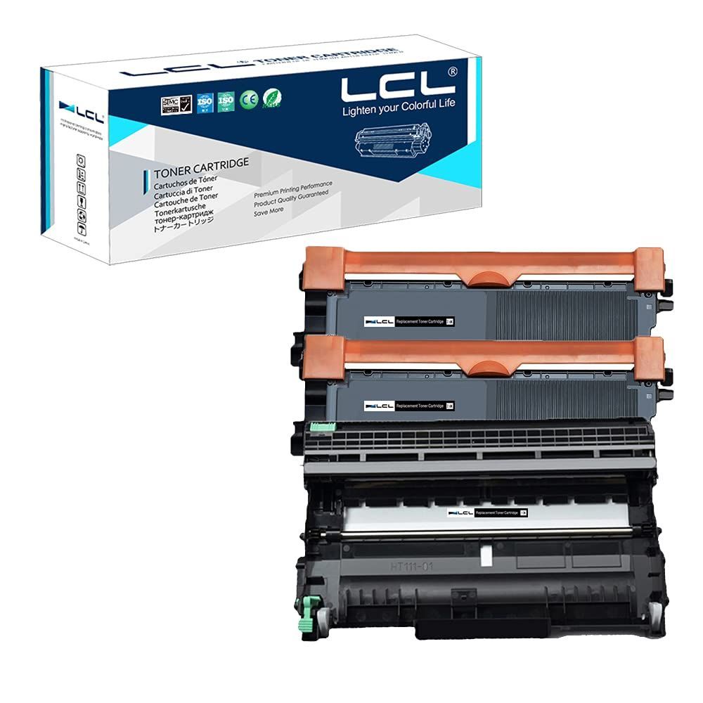 LCL Brother用 ブラザー用 TN-27J 2600ページ （2パック ブラック） 互換トナーカートリッジ + DR-22J （1パック ブラック） 互換ドラムユニット 対応機種 ...