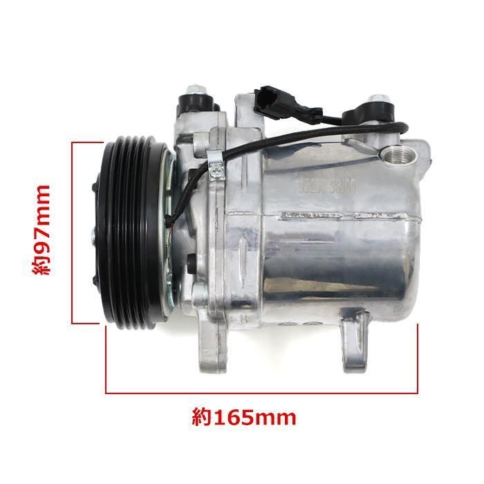 安心の6ヶ月保証 スズキ ワゴンR MH23S エアコンコンプレッサー & エキスパンションバルブ 95200-58J00 95431 ...
