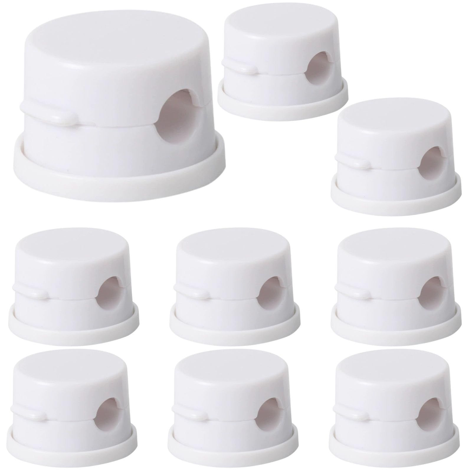 geneX ケーブルホルダー 9個セット 360°回転 マグネット ケーブルクリップ 強力磁気 コードホルダー 両面テープ 多用途 配線収納 配線固定 コードクリップ 卓上 壁 車内 デスク ...