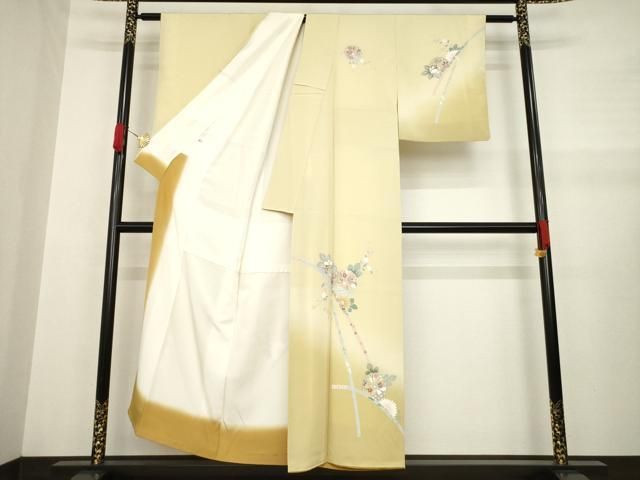 平和屋着物○訪問着 蔓帯花文 正絹 逸品 AABA7967ck