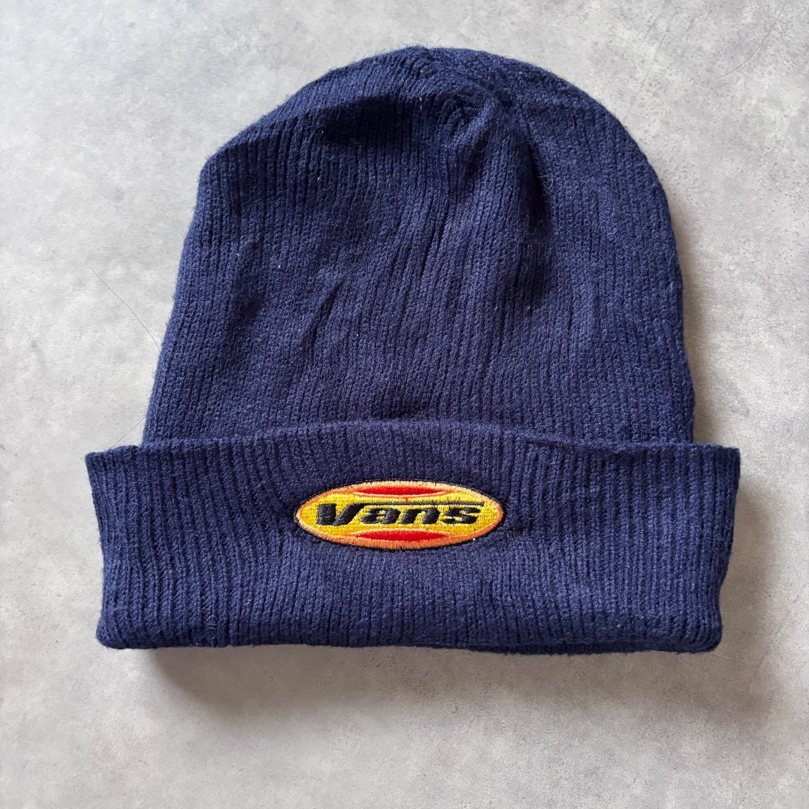 90s vans one point wappen skater beanie black AM19