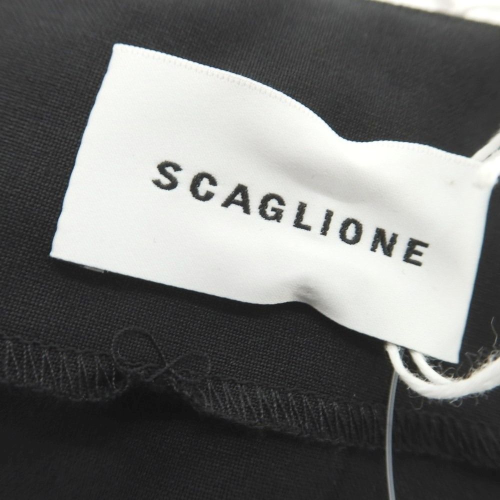 【新品アウトレット】スカリオーネ SCAGLIONE ストレッチ ウールナイロン ロングスカート ブラック【サイズ表記なし（S位 ...