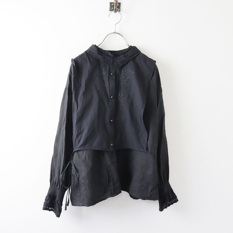 今季 2024SS カズミ kazumi× サマンサモスモス SM2 SamansaMos2 レースベスト&リネンブラウス F/ブラック ピンタック【2400013907828】 - メルカリ