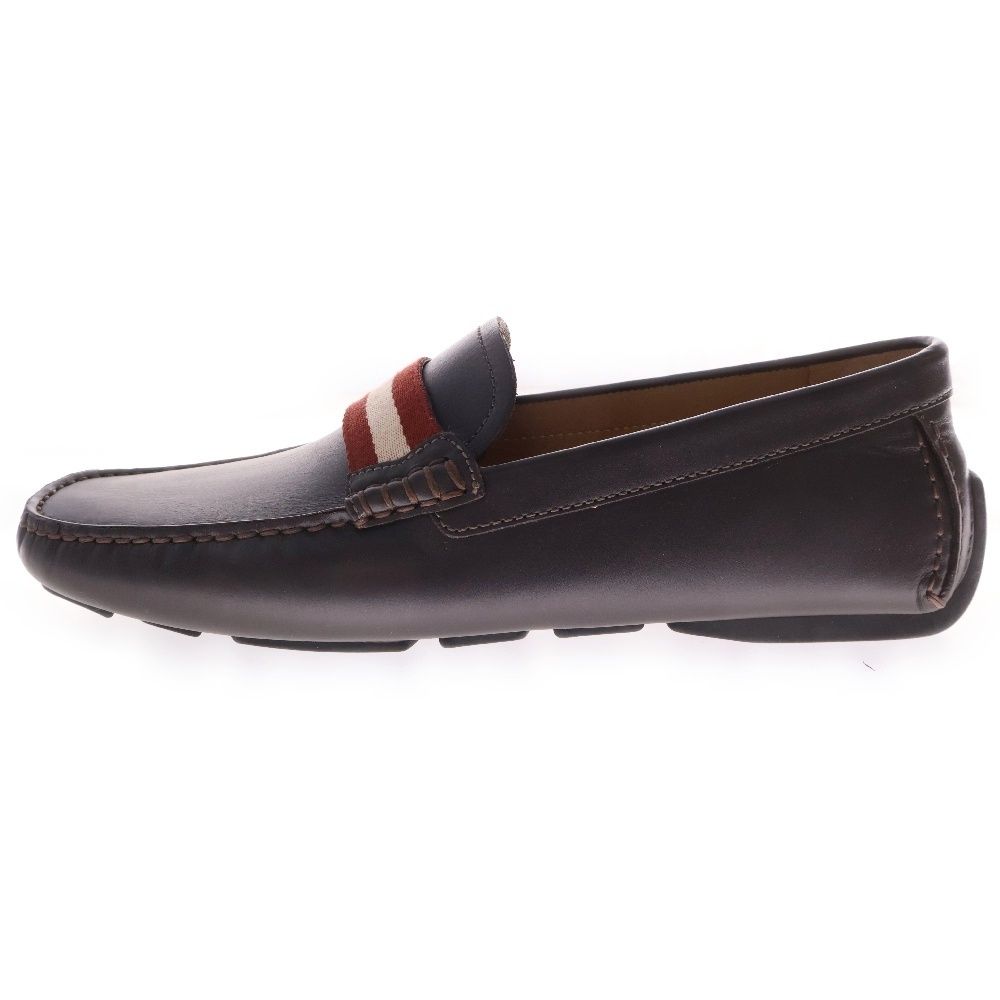 BALLY (バリー) Perthy-U Loafers ストライプ ドライビングシューズ ブラウン - メルカリ