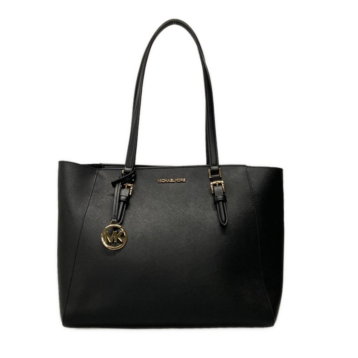 MICHAEL KORS(マイケルコース) トートバッグ - 黒 レザー - メルカリ MICHAEL KORS(マイケルコース) トートバッグ - 黒 レザー - メルカリ