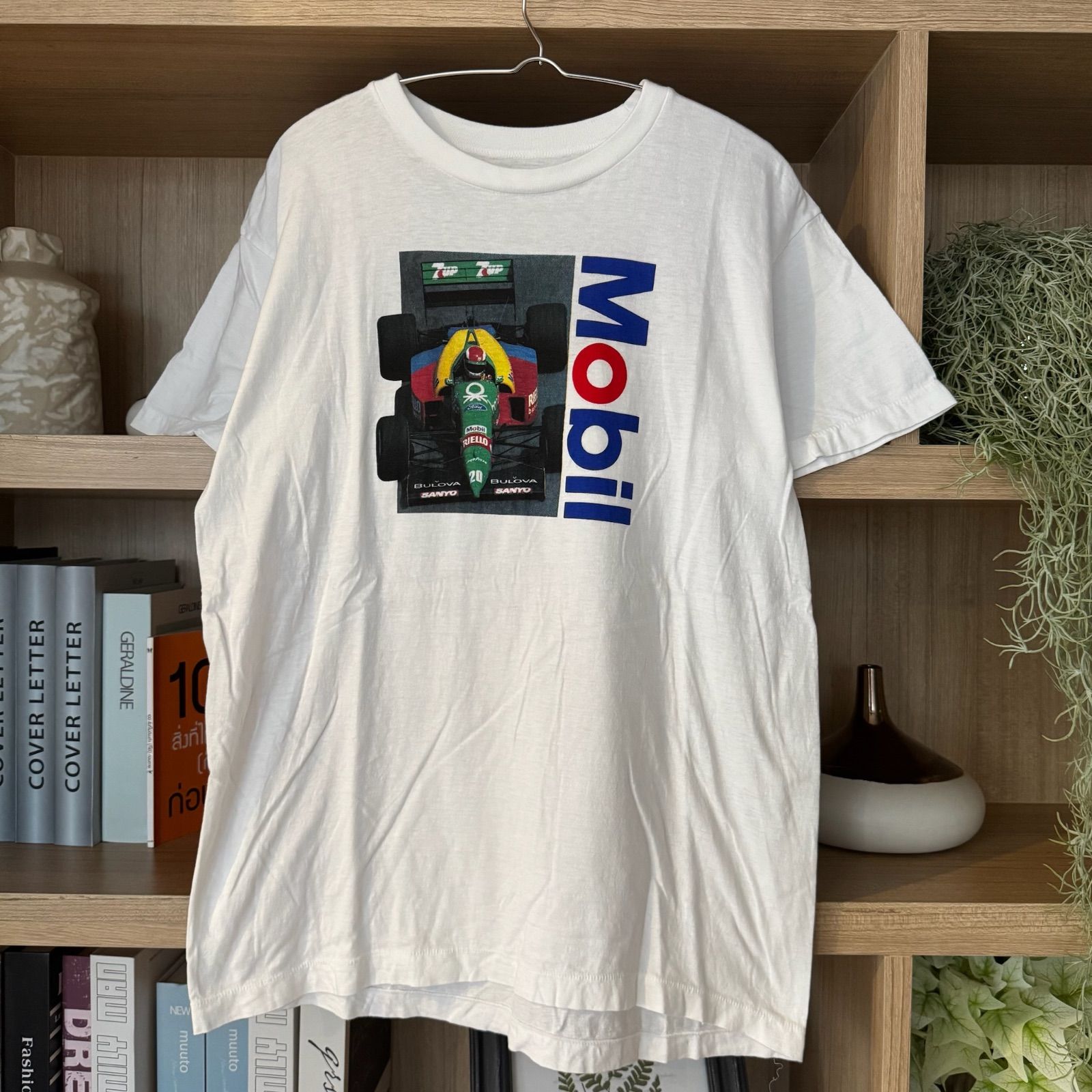 90s Mobil Benetton Ford 7up F1 モービル ベネトン アートTシャツ フォトTシャツ ヴィンテージTシャツ 企業T ...