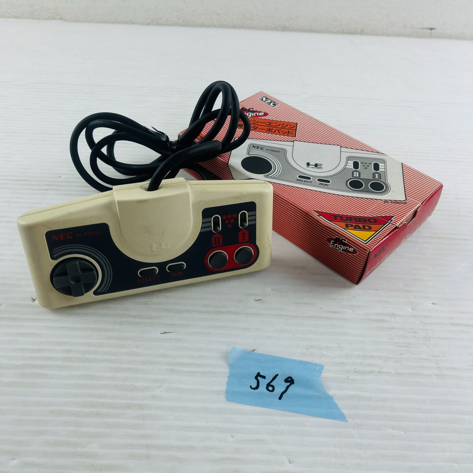 569 【動作OK】NEC HEsystem PCエンジン PCEngine ピーシーエンジン専用ターボパッド TURBOPAD PI ...