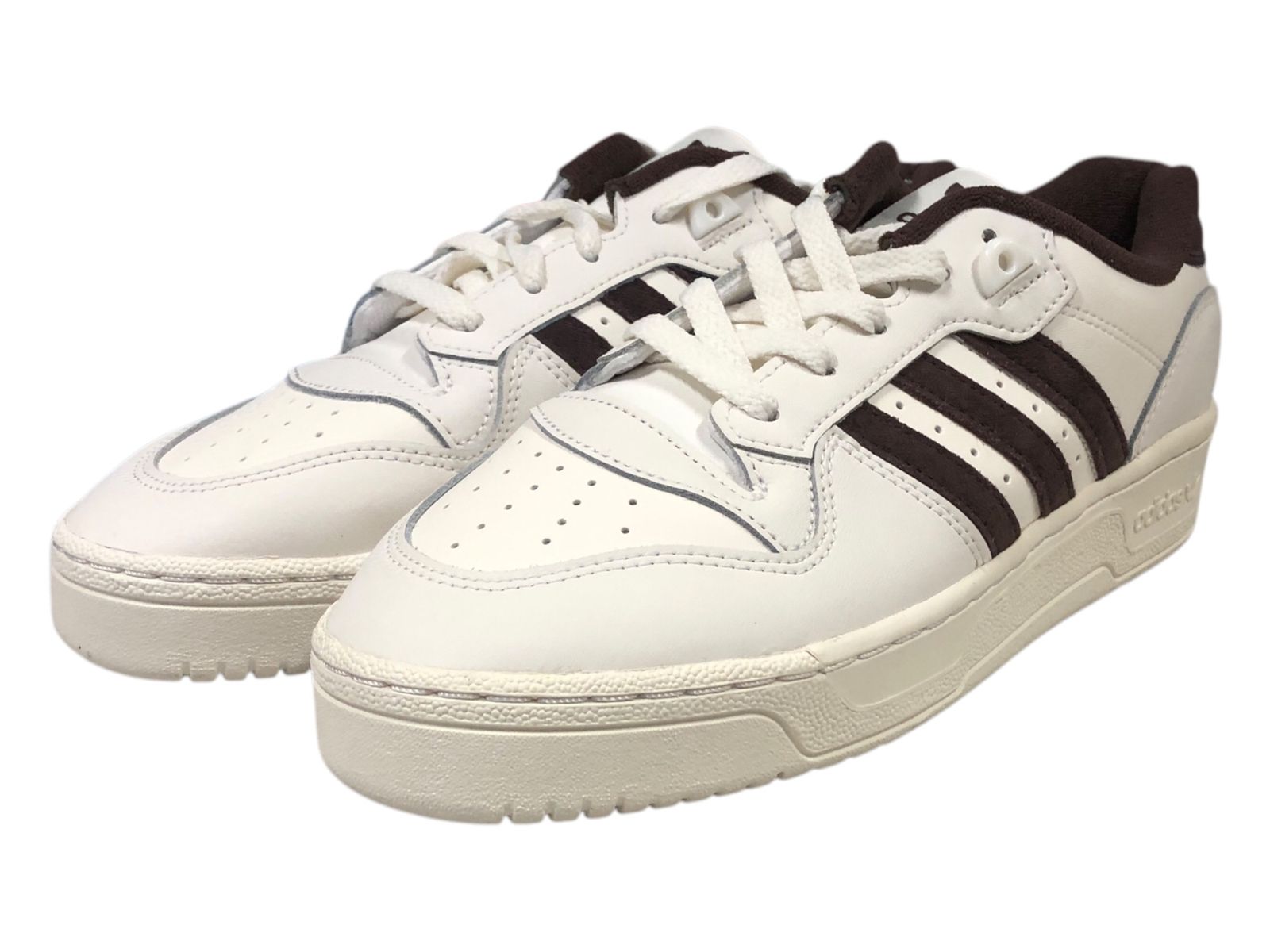 adidas (アディダス) RIVALRY LOW ローカットスニーカー IE2214 26cm US8 ホワイト ブラウン メンズ/025 ...