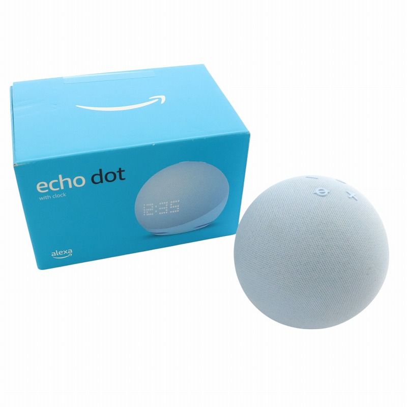 アマゾン アレクサ Amazon Alexa Echo Dot with clock 第5世代 スマートスピーカー 家電 C4E8S3 青 ブルー GY27 /MW - メルカリ