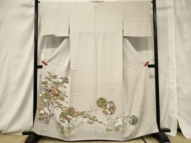 駒刺繍 霞吉祥花丸文 金彩の訪問着（未使用✨）❣️ 平和屋