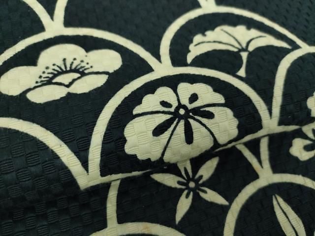 平和屋着物○八寸名古屋帯 花青海波 正絹 逸品 DAAX4795ps - メルカリ