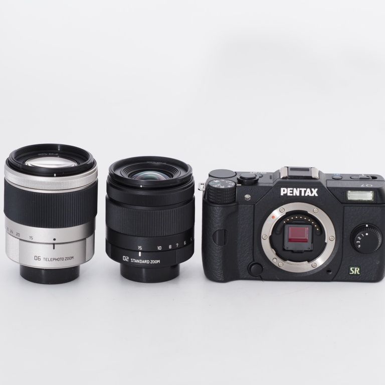 PENTAX ペンタックス ミラーレス一眼 Q7 ダブルズームキット [標準ズーム 02 STANDARD ZOOM ・望遠ズーム 06 ...