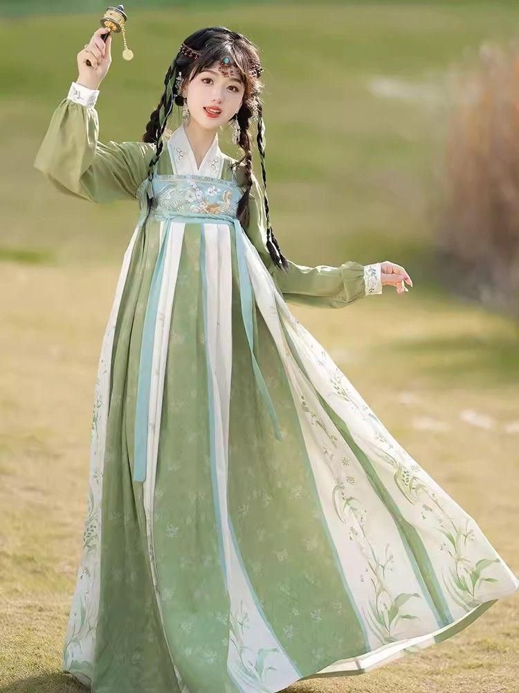 HF-157 豪華刺繍 漢服 かんふく 古風衣装 レトロ風 中華ロリータ