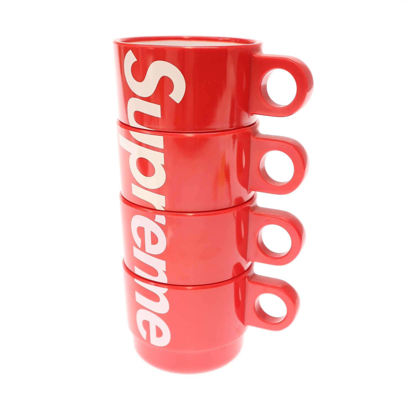 Supreme シュプリーム 18SS Stacking Cups Set of 4 カップセット レッド - メルカリ