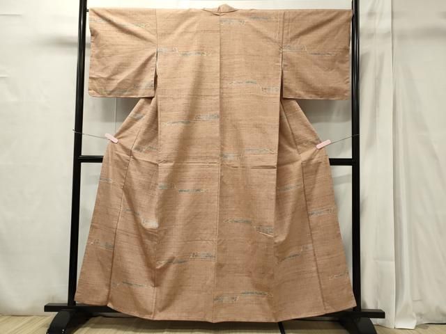 平和屋着物○上質な紬 舞花文 正絹 逸品 未使用 CAAU2411yc