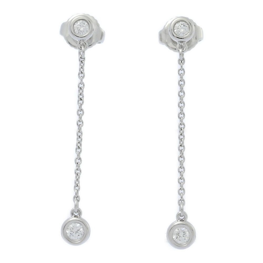 TIFFANY＆Co. ティファニー エルサペレッティ・バイザヤード/DBY・ダイヤモンド ピアス/Sv925-1.6g/シルバー/プレゼント ...