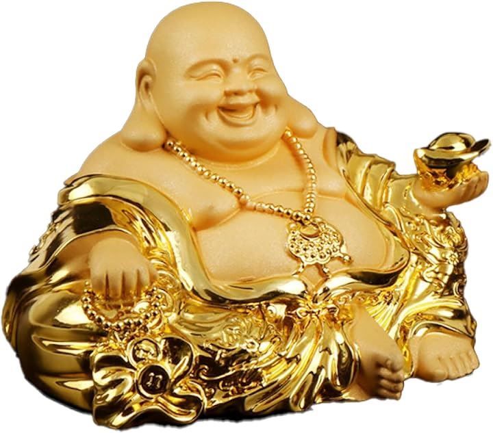 SATOMO 仏像 七福神 布袋様 置物 ゴールド 金運 風水 インテリア 玄関 縁起物 贈り物(台座なし) - メルカリ