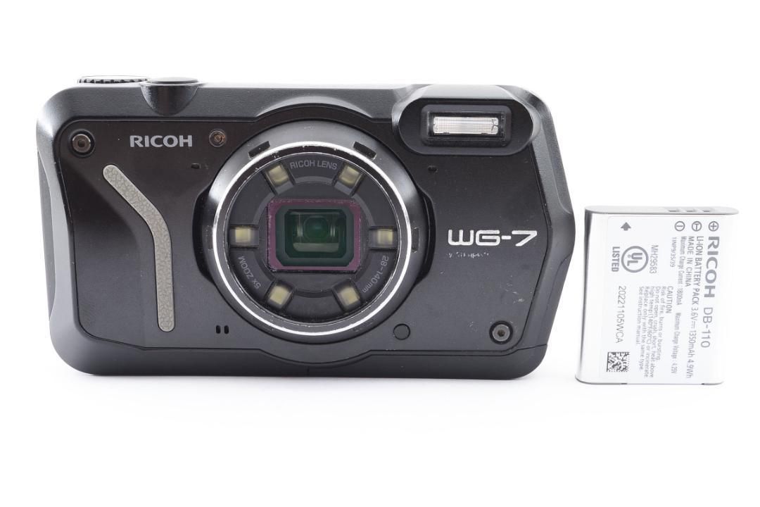 完動品 RICOH リコー WG-7 防水 防塵 ブラック コンパクトデジタルカメラ #549 - メルカリ