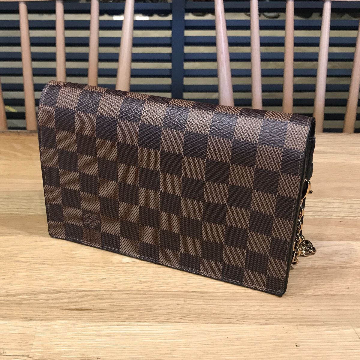 新品同様 ルイヴィトン ダミエ ポルトフォイユヴァヴァン チェーン