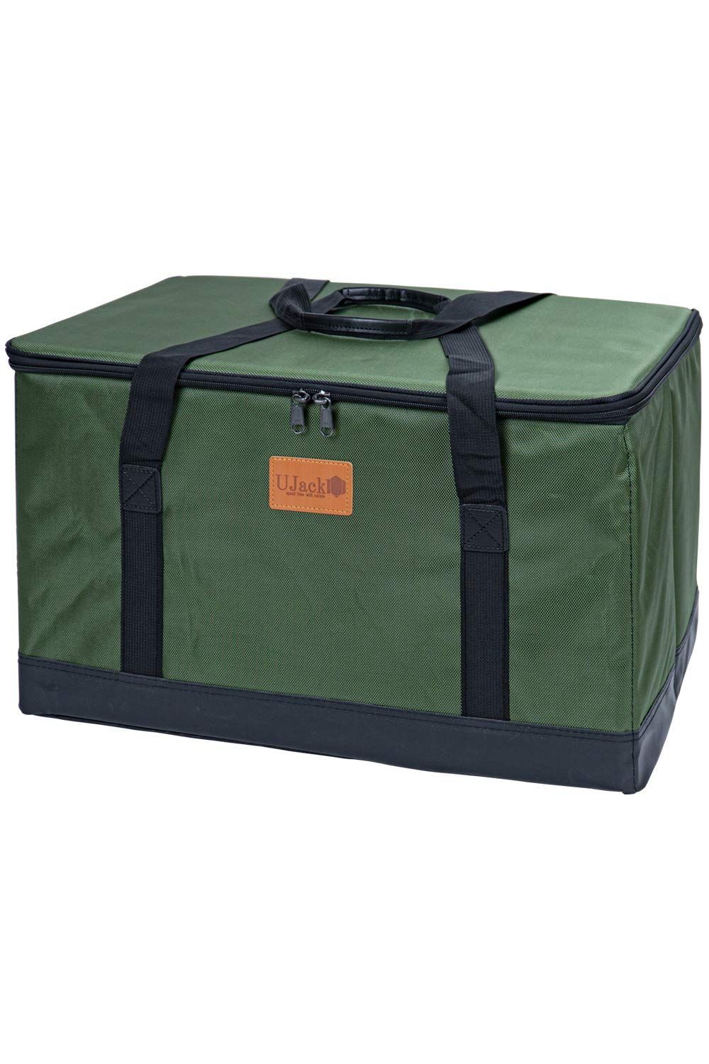 アーミーグリーン_60L UJack(ユージャック) コンテナ ボックス 大容量 多機能 収納ボックス アウトドア キャンプ 収納ケース (アーミーグリーン, 60L) - メルカリ