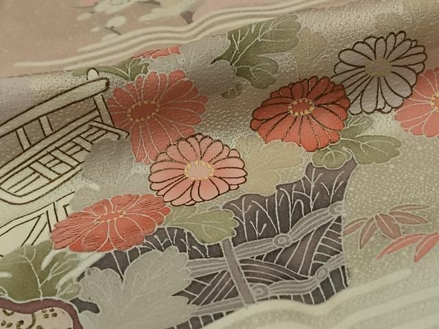 平和屋着物□訪問着 浜松風景文 暈し染め 金彩 正絹 逸品 AAAY5300cs