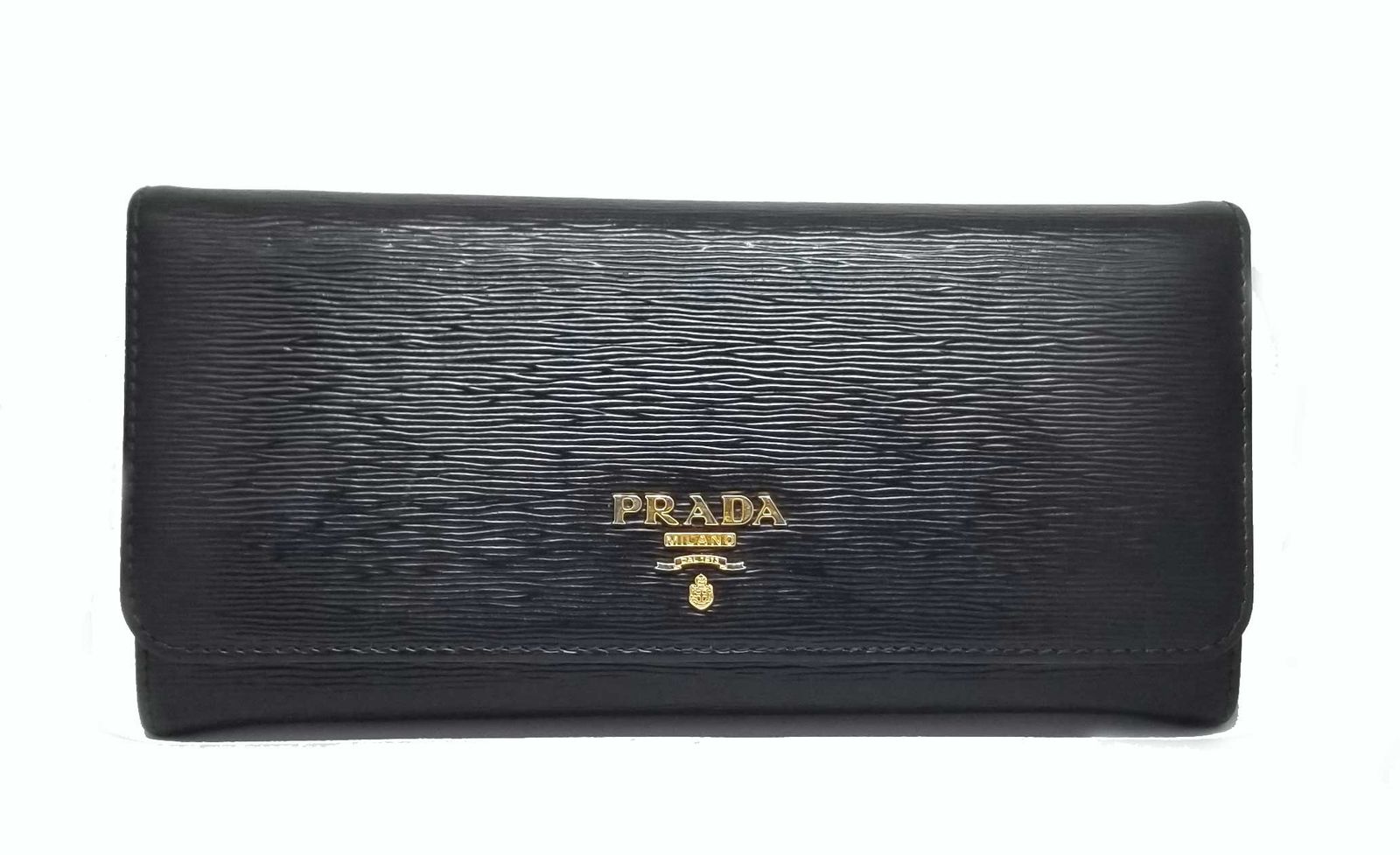 プラダ 長財布 1M1132 ブラック 黒 レザー ロゴ プラダ 長財布 1M1132 ブラック 黒 レザー ロゴ