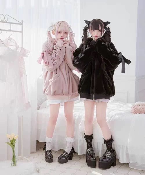 地雷系×サブカルで天使降臨♡秋冬量産型もふふわアウター うさ耳 地雷系×サブカルで天使降臨♡秋冬量産型もふふわアウター うさ耳