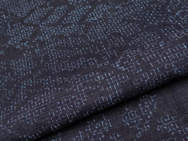 平和屋本店■極上　本場結城紬　重要無形文化財　80亀甲　雲取り花模様　奥順謹製　証紙付き　逸品　未使用　CYAA1767s5 平和屋本店□極上 本場結城紬 重要無形文化財 80亀甲 雲取り花模様 奥