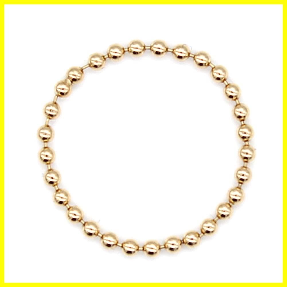 【人気商品】[miwaki] K14 ゴールドフィルド 14KGF Gold Filled ボールチェーン ビーズチェーン メタルビーズ ...