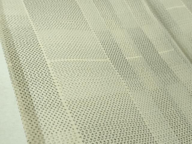 平和屋本店□極上 夏物 本場大島紬 夏大島 変わり市松 逸品 未使用