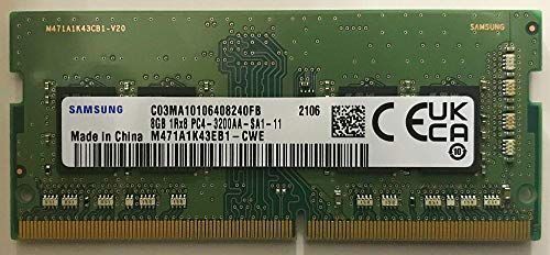 SAMSUNG ORIGINAL サムスン純正 PC4-25600 DDR4-3200 8GB ノートPC用 260pin Unbuffered SO-DIMM M471A1K43EB1 ...
