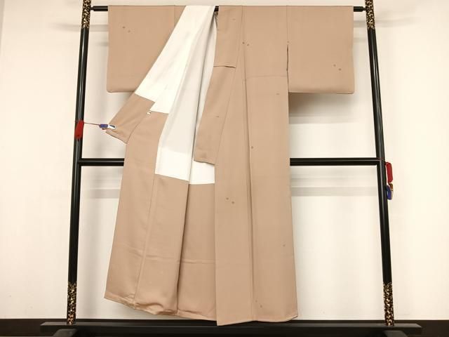 平和屋着物○本加賀友禅作家 梶山伸 紬 舞花文 正絹 逸品 AAAX0355np