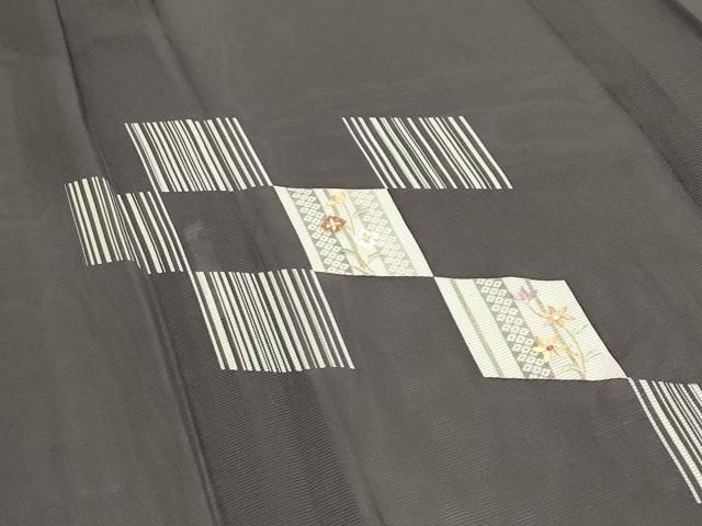 平和屋着物○訪問着 駒刺繍 吉祥花丸文 金彩 ゑり善扱い 正絹