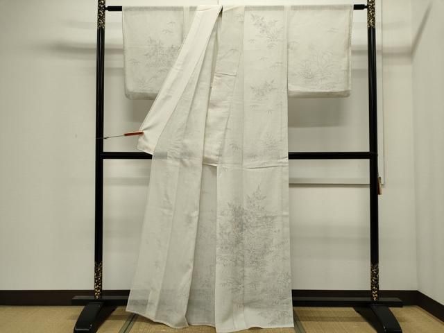 平和屋着物○染織工芸 むつろ 訪問着 作家物 流水文 正絹 逸品