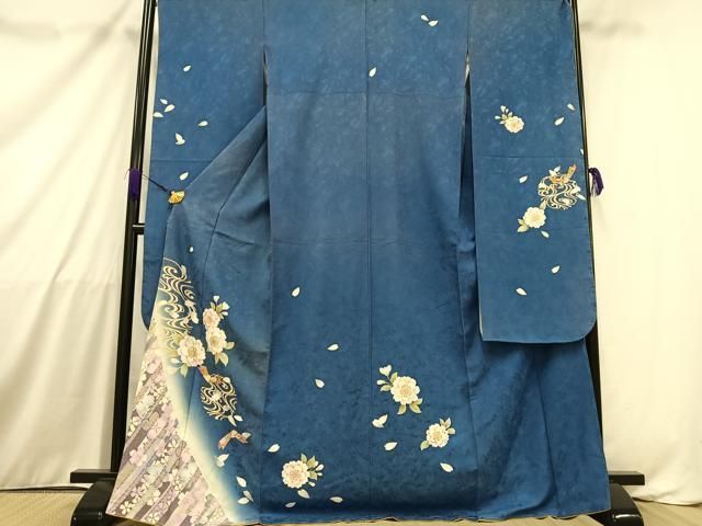 平和屋着物○豪華色留袖 花松文 暈し染め 金彩 正絹 逸品 AAAZ0076zg