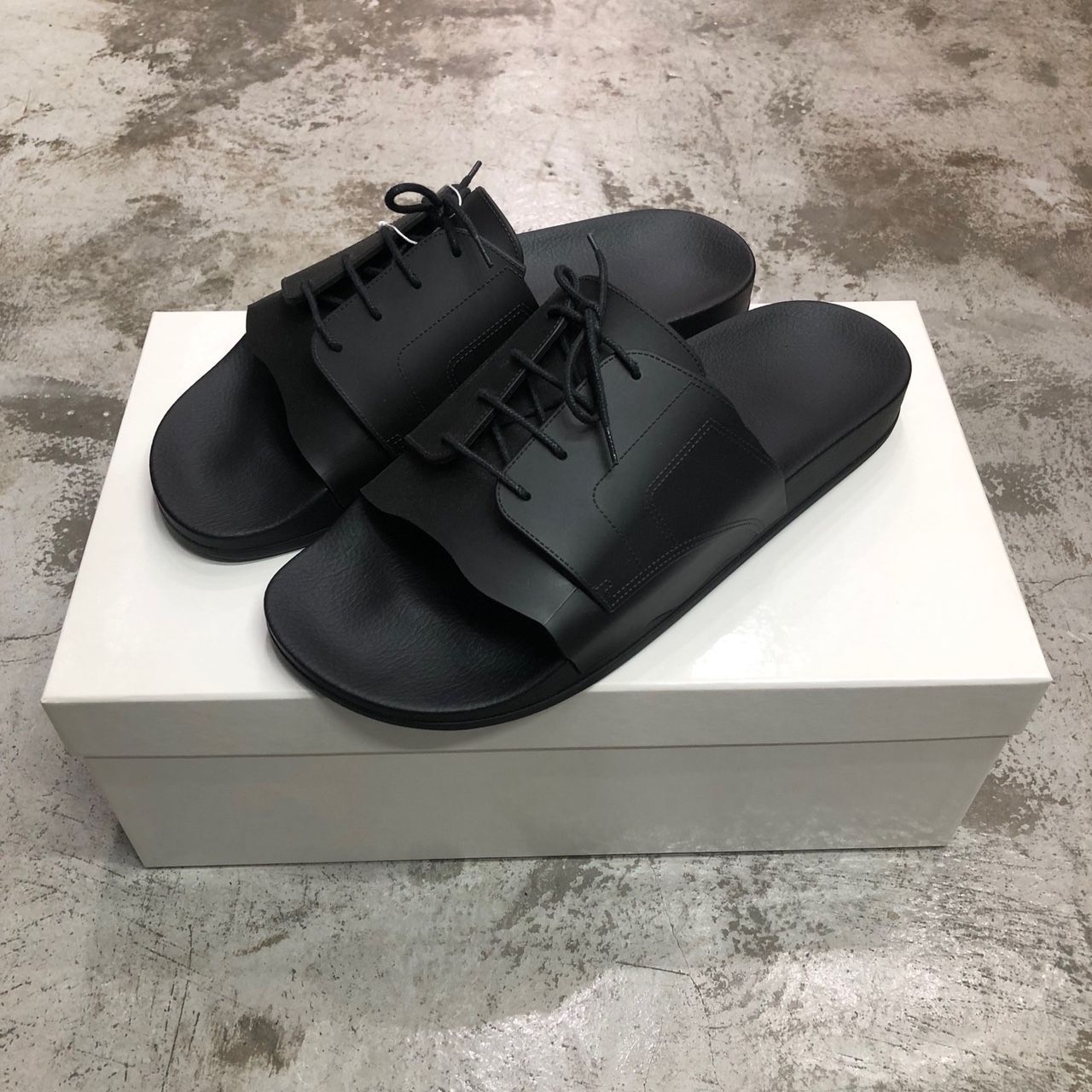 定価73700円 新品 Maison Margiela レースアップ スライド サンダル S57WX0080 P5411 メゾンマルジェラ ...