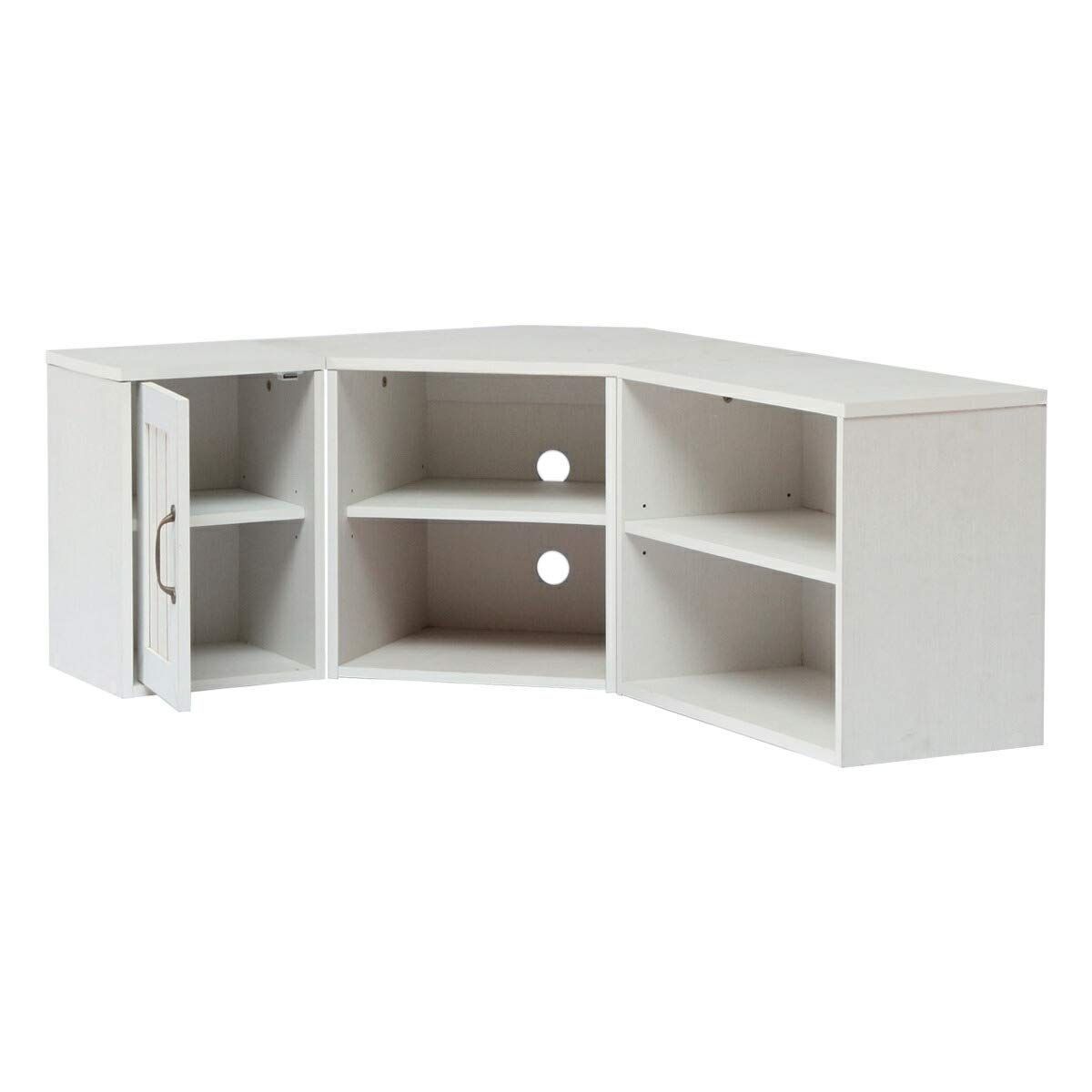 テレビボード TVボード 白 ローボード ホワイト 約59×29.4×45cm 北欧 3点セット カントリー コーナー おしゃれ クラージュ ...