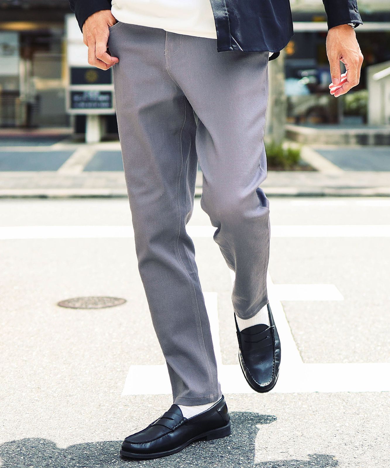 新品 未使用 roshell(ロシェル)レギュラーチノ 210848 ライトグレー - メルカリ