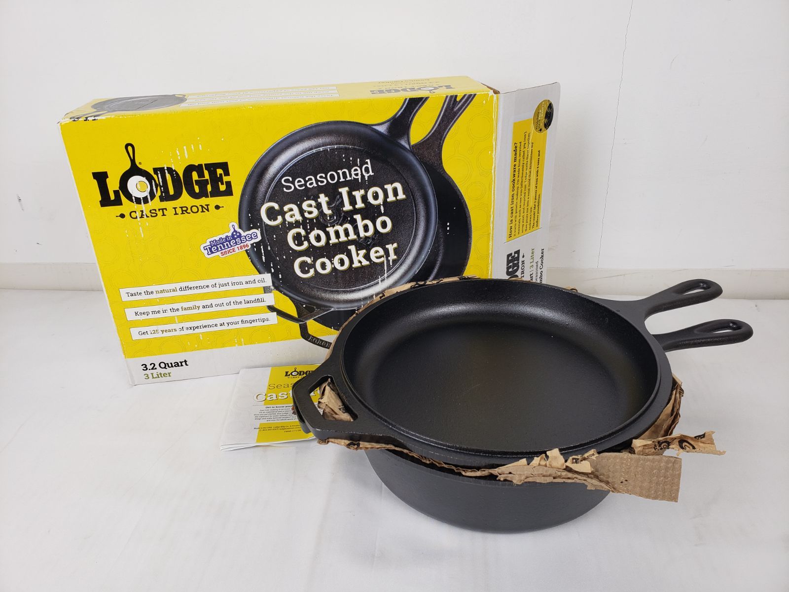 ロッジ LODGE ロジック コンボクッカー 鍋 + スキレット LCC3 ダッチオーブン キャンプ用品 正規品 新品未開封 - アウト ...