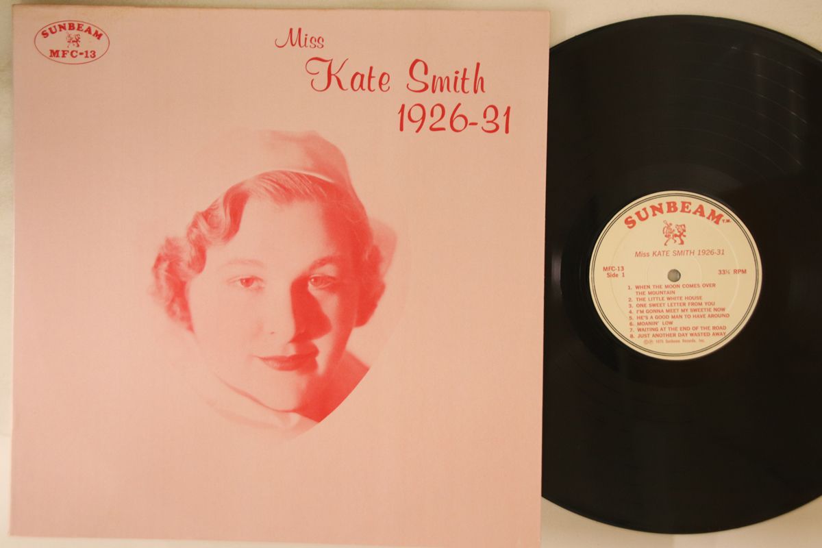 米LP Kate Smith Miss Kate Smith 1926 - 1931 MFC13 SUNBEAM /00260 - メルカリ