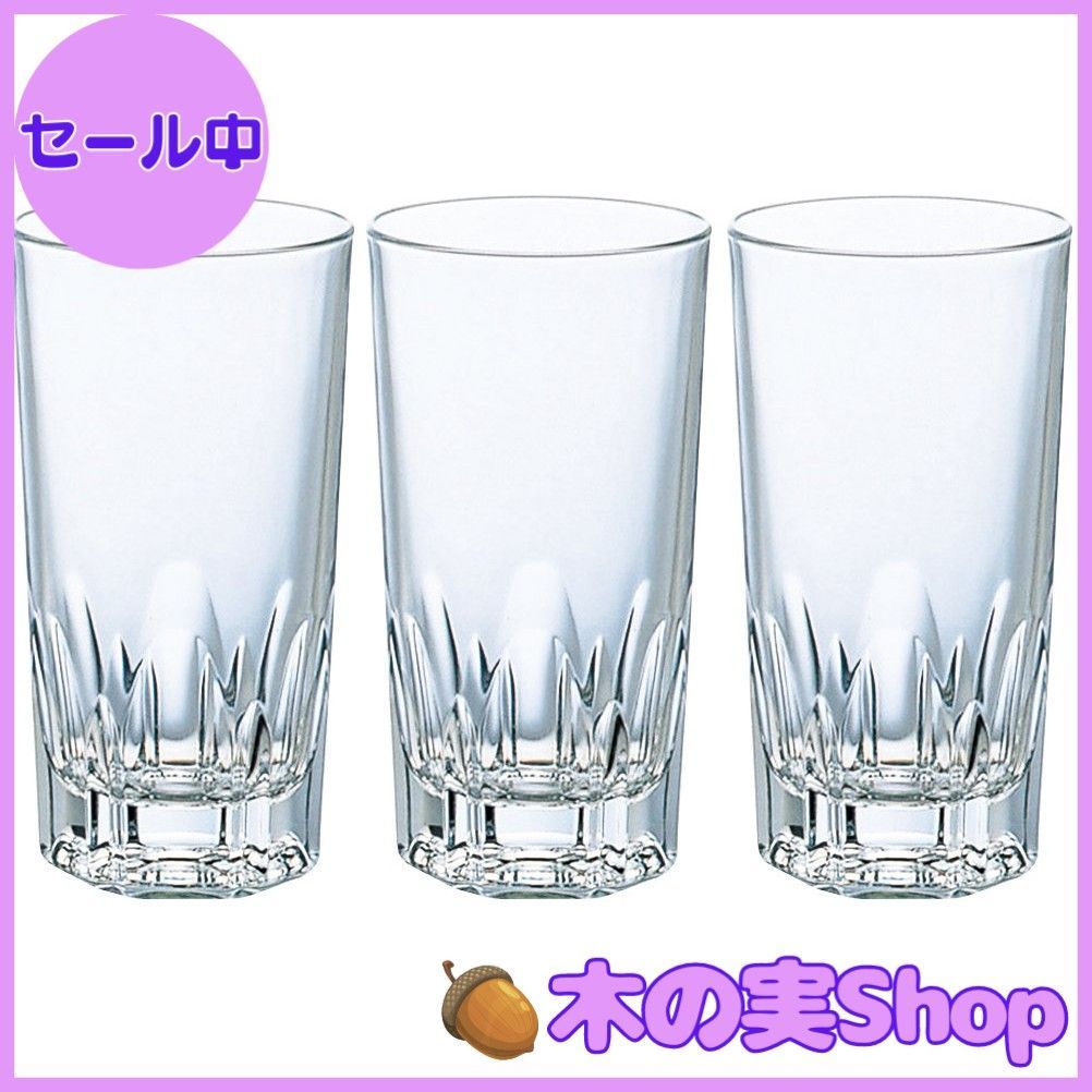 【大安売り】アデリア(ADERIA) アルスター360 360ml 3個セット クリア 日本製 グラス ハイボール コップ 結婚 祝い ビール ビア お水 ガラス 日本酒 ウイスキー - メルカリ