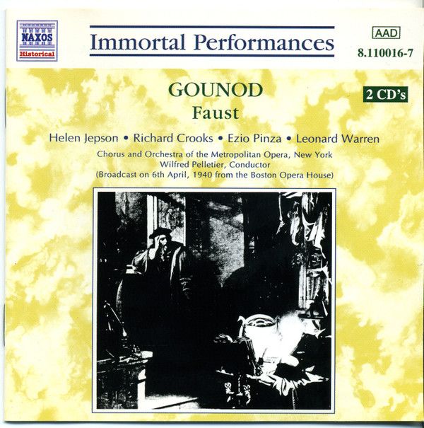 欧2discs CD Charles Gounod, Helen Jepson, Richard Crooks, Ezio Pinza ...