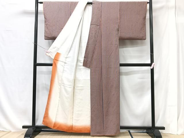 平和屋着物＊夏物 小紋 絽 芝文 正絹 逸品 AAAZ1285fy