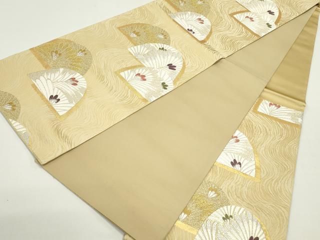 平和屋着物○六通柄袋帯 唐織 舞花文 金銀糸 正絹 逸品 DAAW6748ob