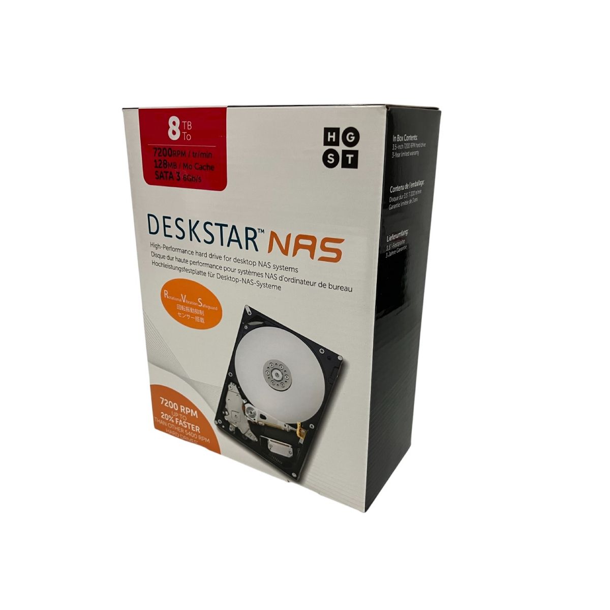 HGST 3.5インチ HDD 8TB SATA3 DECKSTAR NAS ハードディスク PC周辺機器 未開封 未使用 B9905009 - メルカリ