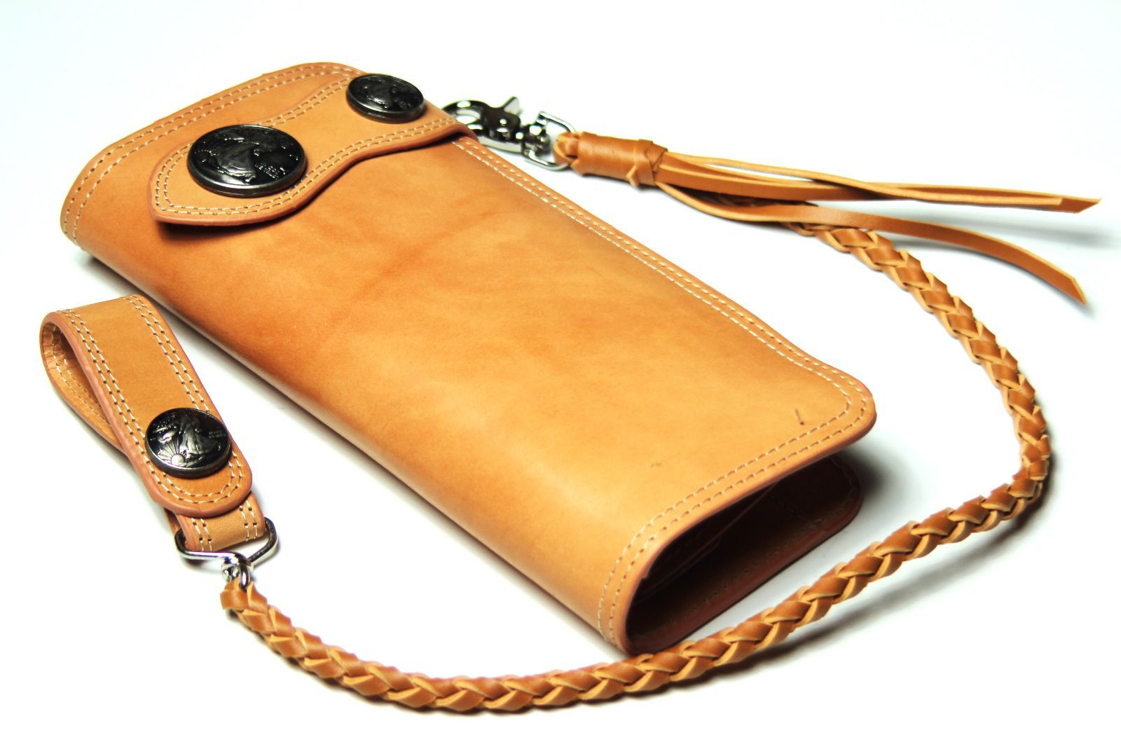 《期間限定》《送料無料＆税込価格》《新品未使用》《数量限定》《特別価格》BEAMZ‘SQUARE -ビームズスクエア-！オールバッファローレザー！コインコンチョ（レプリカ）2個搭載！ウォレット ...