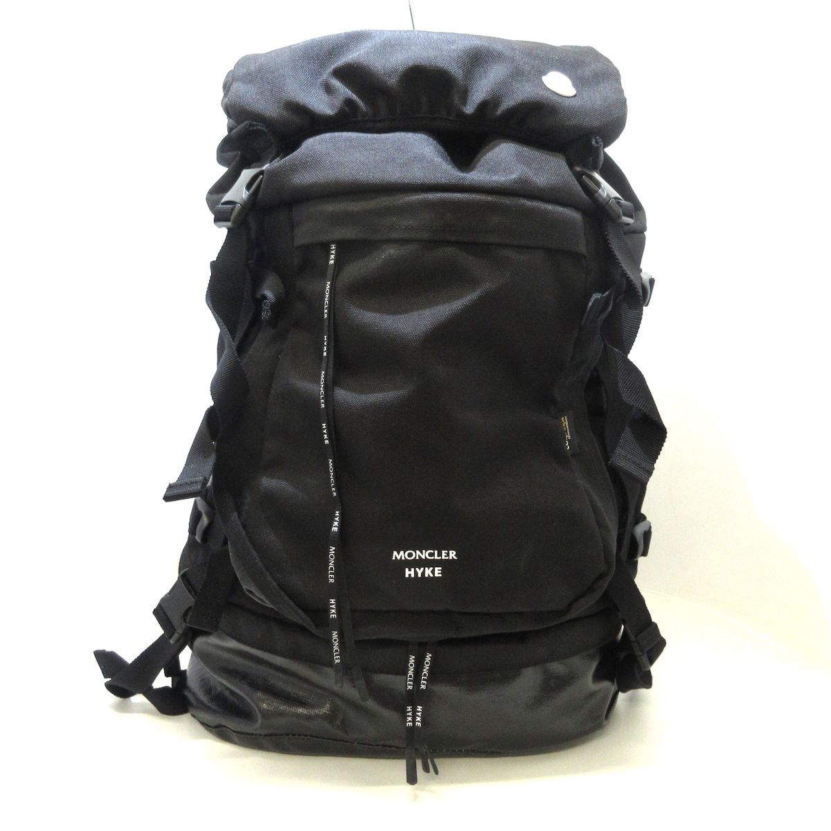 MONCLER(モンクレール) リュックサック BACKPACK SMALL H209K5A00003 黒 ×HYKE ナイロン×コーティング ...