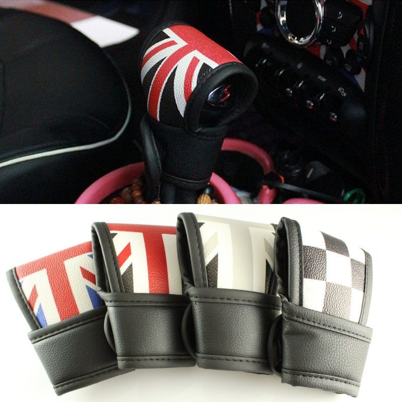 シフトノブ カバー 全4色 送料無料 PUレザー製 BMW MINI ミニ クーパー シフト AT アクセサリー パーツ マジックテープ ベルクロ【カー用品のお店BeeTech】カスタマイズ ...